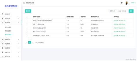 校园二手交易系统 csdn博客