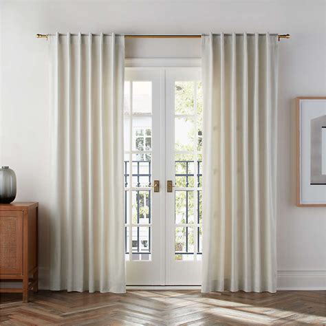 Ivory Organic Cotton Sateen Window Curtain Panel 52x96 Reviews