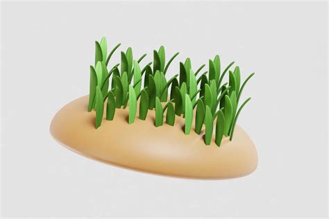 Cartoon Grass 3d Model By Sdfffg