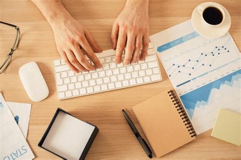 Premium Photo Man Using Keyboard Top