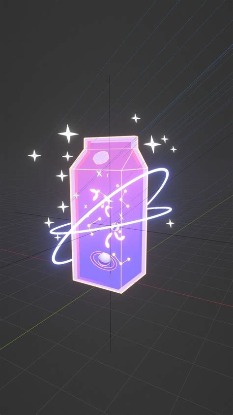 3d Model Space Milk Vr Ar Low Poly Cgtrader