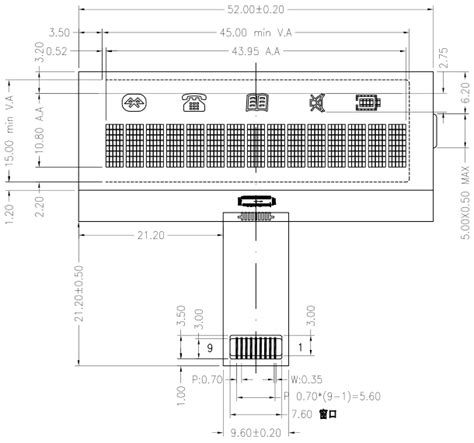 very thin cog lcd display module