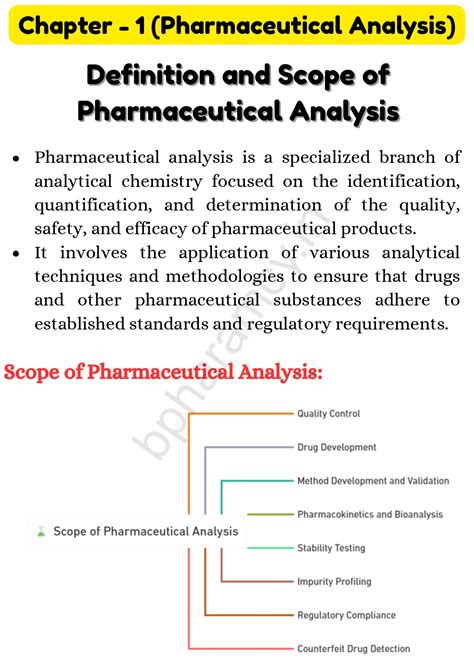 Pharmaceutical Analysis Notes B Pharmacy Notes
