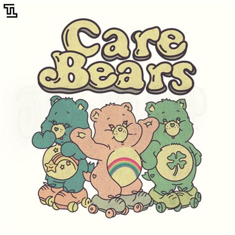Vintage 80s Care Bears Cartoon Png Inspire Uplift