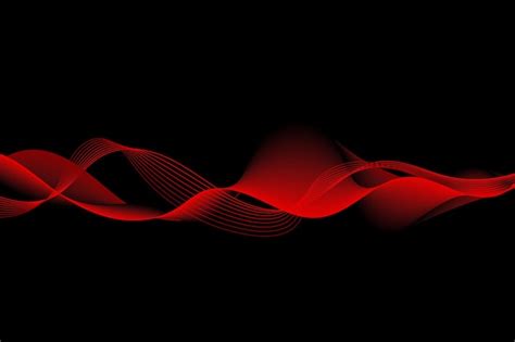 Premium Vector Red Wave Lines Pattern Abstract Background Modern Banner Wallpaper Frame