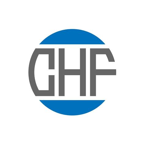 Chf Letter Logo Design On White Background Chf Creative Initials