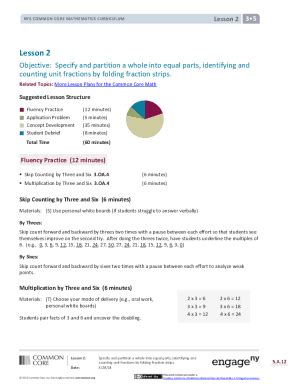 Fillable Online Grade 3 Module 5 Lesson 2 Problem Set Fax Email Print PdfFiller