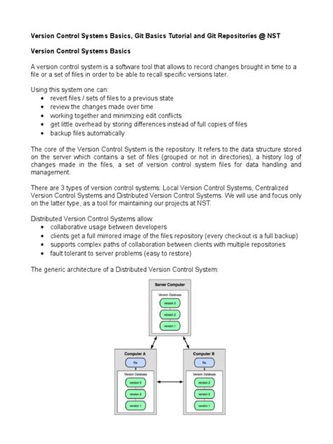 A Comprehensive Guide To Version Control Systems Git And Maintaining