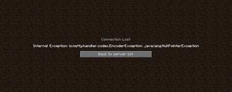 Internal exception minecraft java lang 90 фото