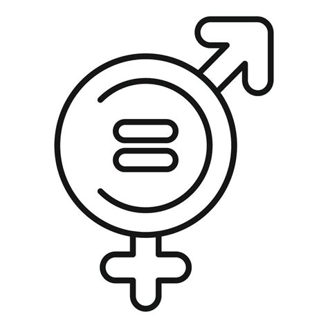 Gender Equality Symbol Representing Equal Rights For Men And Women