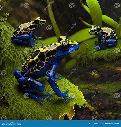 Poison Dart Frog Habitats Generative AI Stock Illustration Illustration Of Riverside Color