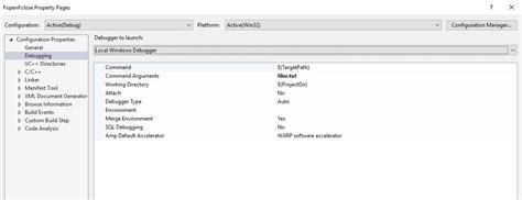 C Debugging With Command Line Parameters In Visual Studio Stack