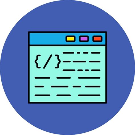 Premium Vector Web Coding Icon