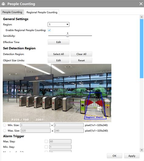 Regional People Counting