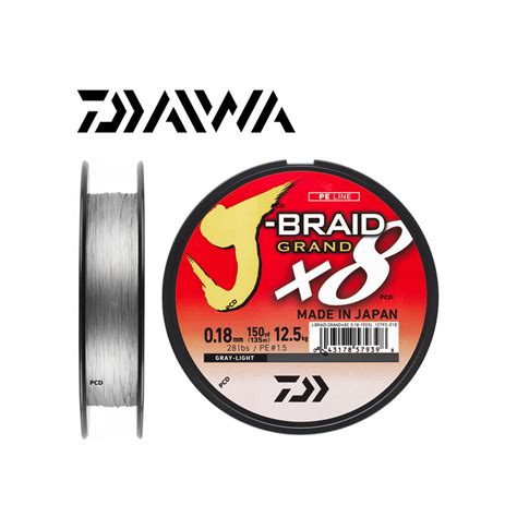 Tresse Daiwa J Braid Grand X8 150m Multicolore Peche Mer Fils Et