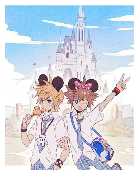 Sora And Roxas Kingdom Hearts By 7749 Dibujos Heroe Anime Manga