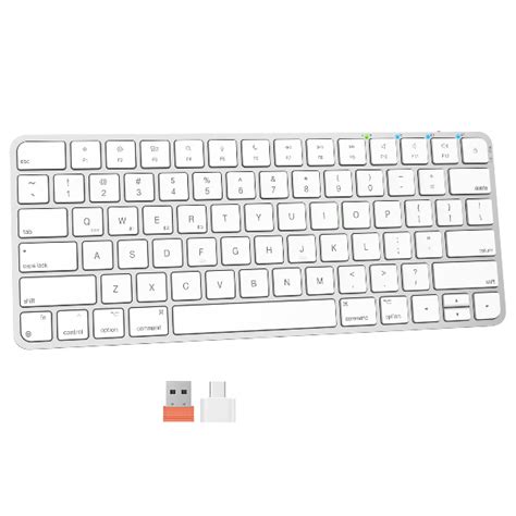 Meetion Wireless Ultra Slim Rechargeable Keyboard Silver And White Raines Africa