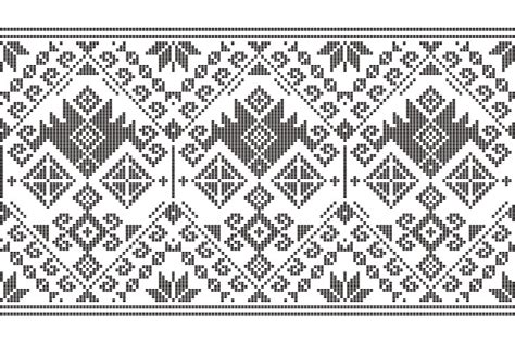 Yakan Weaving Seamless Geometric Pattern Vector Image