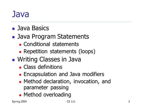 Java Review Selim Aksoy Bilkent University Department Of Computer