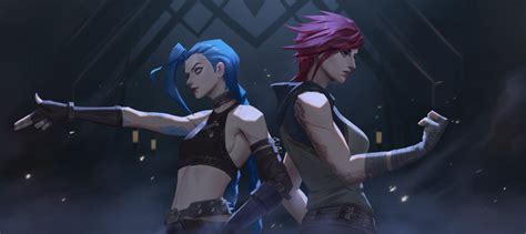 Jinx Vi Arcane Jinx And Arcane Vi League Of Legends And 1 More