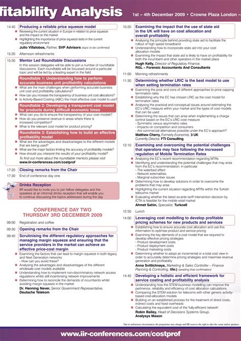 Cost Allocation And Profitability Analysis Pdf Telecommunications Industry Industries