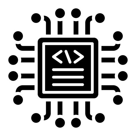 Code Processor Icon Style 14325538 Vector Art At Vecteezy