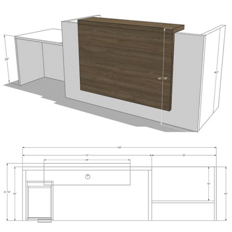 Ada Reception Desk Dimensions