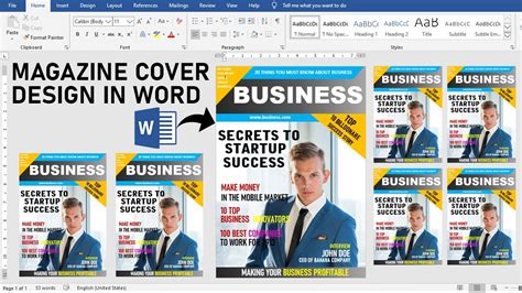 How To Create Magazine Cover Design In Ms Word Microsoft Word Tutorial Youtube