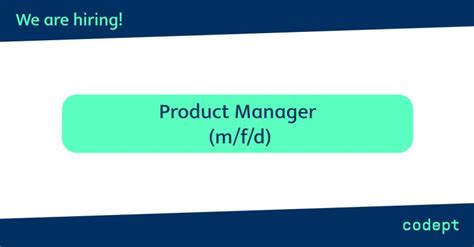Codept We Are Hiring A Product Manager Logistic Natives Ev