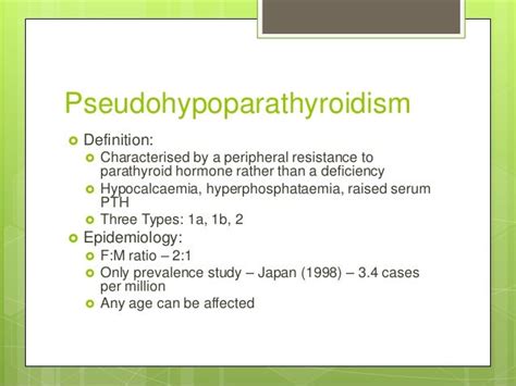 Pseudohypoparathyroidism