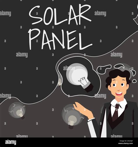 Conceptual Display Solar Panel Business Concept Designed To Absorb Suns Rays Source Of Energy