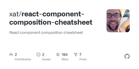 Github Xatreact Component Composition Cheatsheet React Component