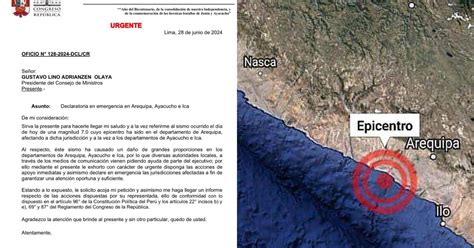 Sismo De 7 Grados En Arequipa Piden Informes A Gustavo Adrianzen Sobre Plan Acciones Infobae