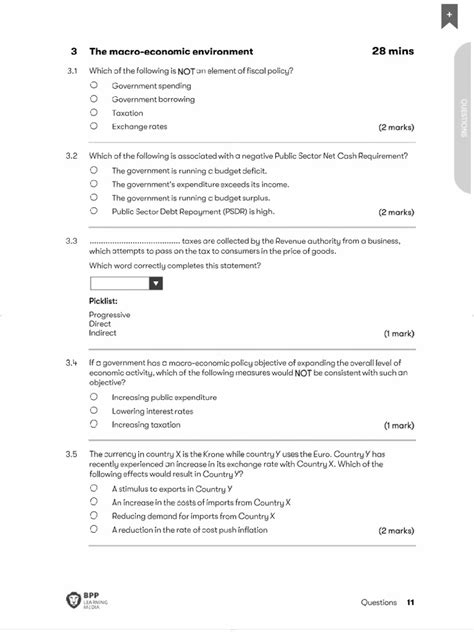 Macroeconomics Bpp Revision Kit Pdf