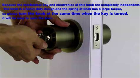 How To Use Key Key Way Of Iulock Iu 20 Keypad Door Knob Youtube