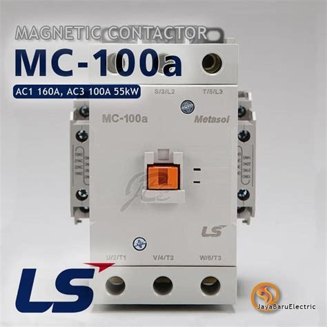 Jual Kontaktor Contactor Ls Mc 100a Mc100a 110v 220v 380v Ac Coil