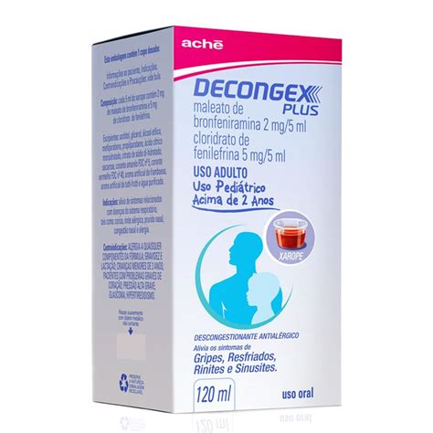 Decongex Plus Xarope 120ml Dor Mais Saúde