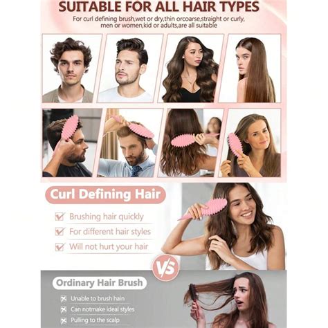 2025 New Curl Define Brush Vented Curly Brush Curl Define Comb Vented Hair Brush For