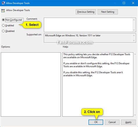 Enable Or Disable Microsoft Edge Developer Tools In Windows 10 Tutorials