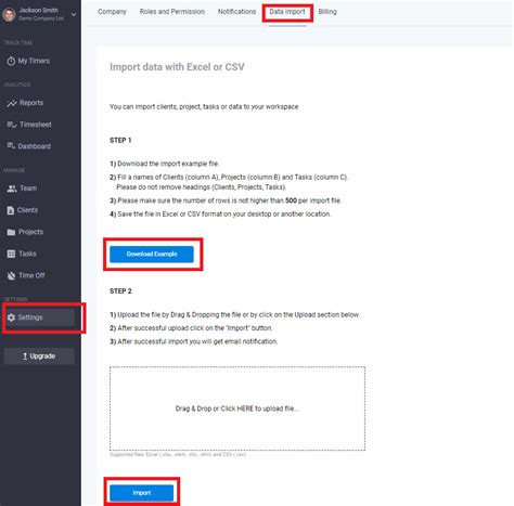 How To Import Projects Tasks Time Analytics