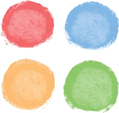 Brush Texture Circle Clipart Set On White Background 67818063 Vector Art At Vecteezy