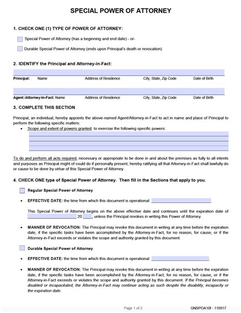 Free Arizona Power Of Attorney Forms Pdf