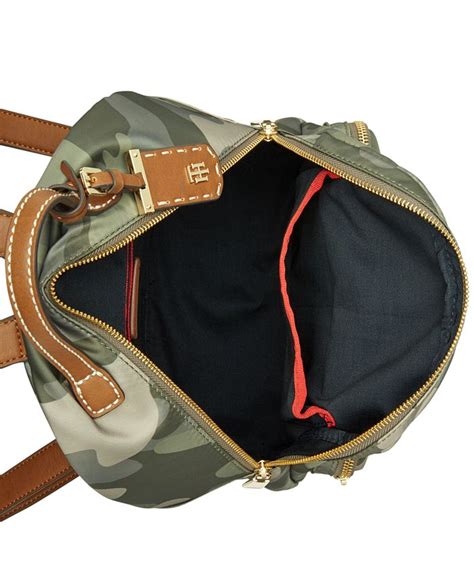 Tommy Hilfiger Julia Camo Small Dome Backpack And Reviews Handbags