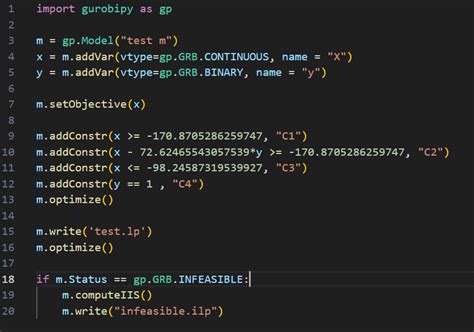 Model Is Infeasible Gurobi Help Center
