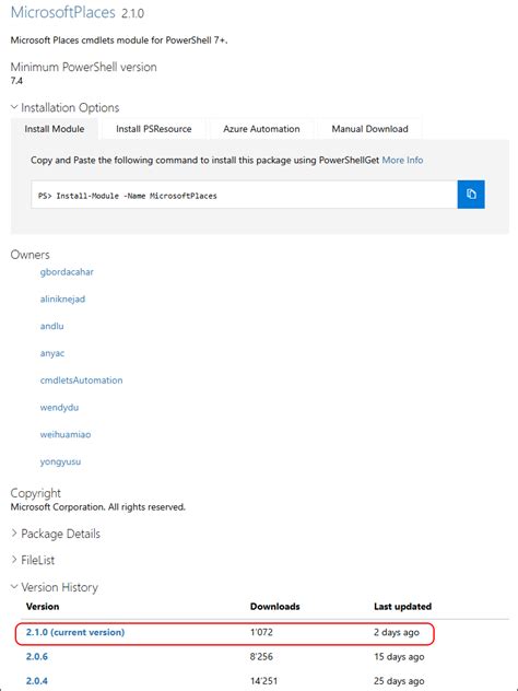 Microsoftplaces Powershell Module 2 1 0 Has Been Released Icewolf Blog