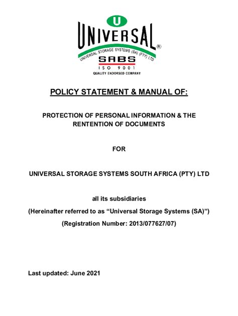 Fillable Online What Is A Policy Statement Definition Examples Fax Email Print PdfFiller