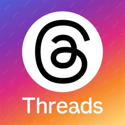 Premium Vector Threads Logo Vector Eps Svg Ai Free Download Threads App Logotype Logo Of