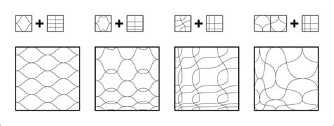 Small Selection Of Combinations Of Tile Designs And Pixel Distributions
