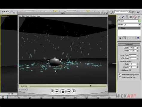 Ds Max Tutorial Particle Rain In Pflow Part Of Particle Setup Ds Max Tutorials