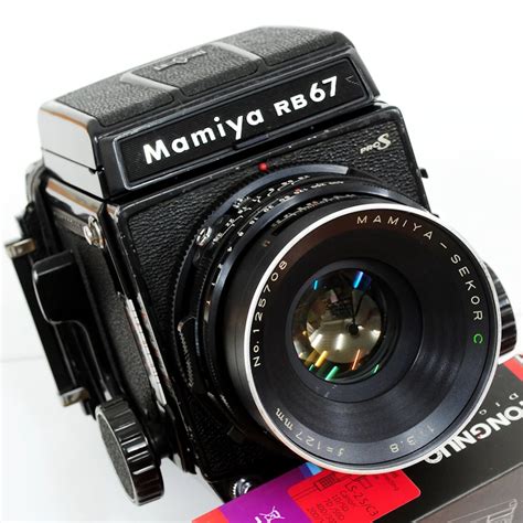 [used] Mamiya Rb67 Pros Medium Format Film Slr Camera Mamiya Sekor C 127mm F 3 8 Lens Good